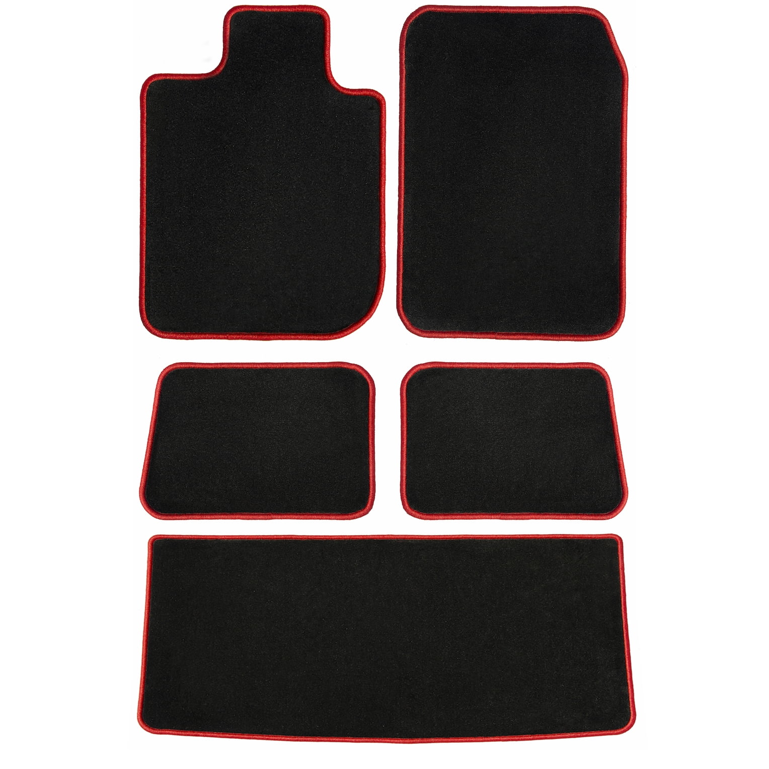 GGBAILEY Ford Explorer Black with Red Edging Carpet Car Mats / Floor ...