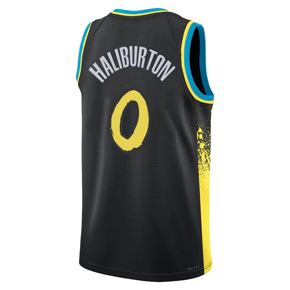 GGBATS Tyrese Haliburton 0 Black Jersey - Walmart.com