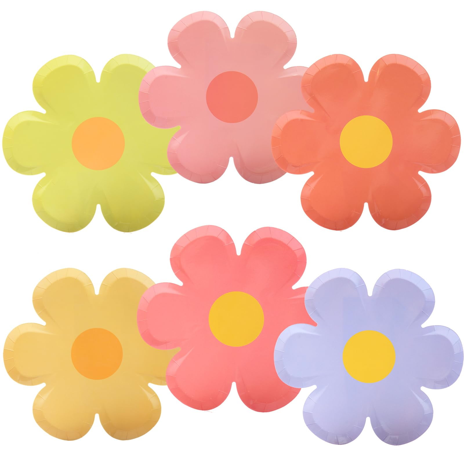 GGBOY 36PCS Plates Flower Paper AFN1Plates, 8" Paper Plates Flower ...