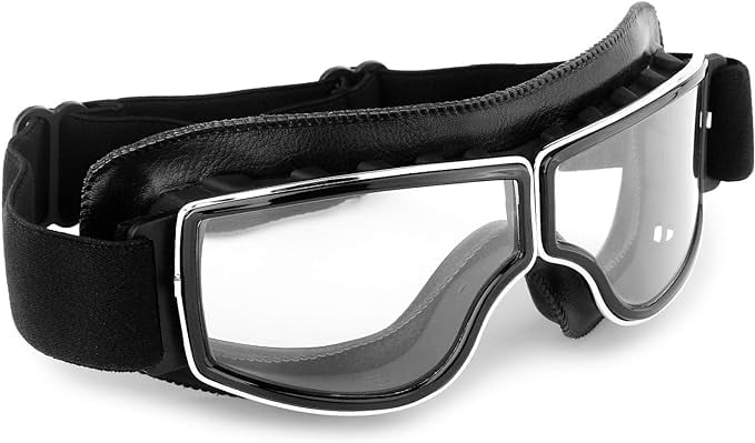 GGBuy Motorcycle Goggles Vintage Pilot Glasses Anti Fog Dustproof ATV ...