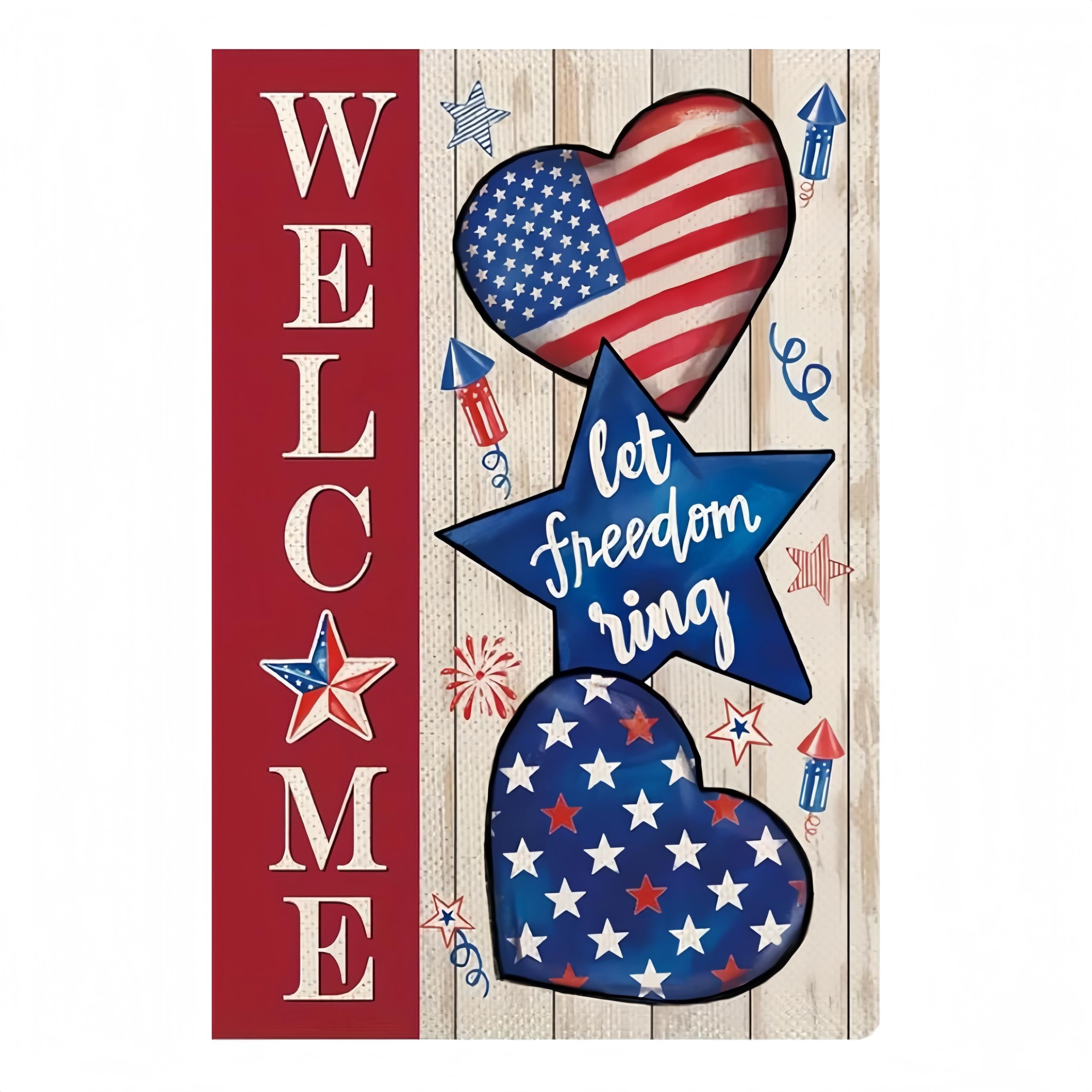 GGCC 7 FALG 12x18 inch Patio, Lawn & Garden outdoor flags - Welcome ...