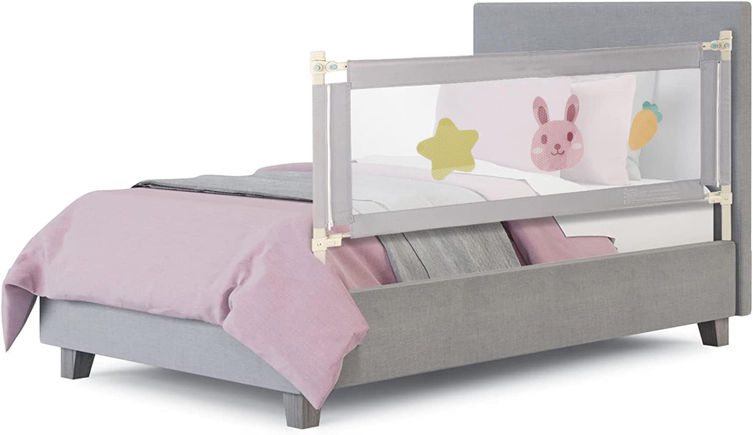 GGEROU Toddlers Bed Guard RailsExtra Tall Infants Safety Bed ...