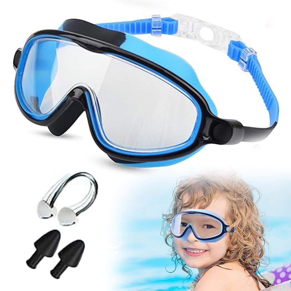 GGMCN HD Children's Large Frame Waterproof and Anti-fog Swimming ...