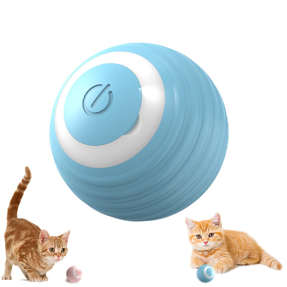 GGMCN Interactive Cat Toy Ball for Indoor Cats, 2025 Upgraded Cat Ball ...