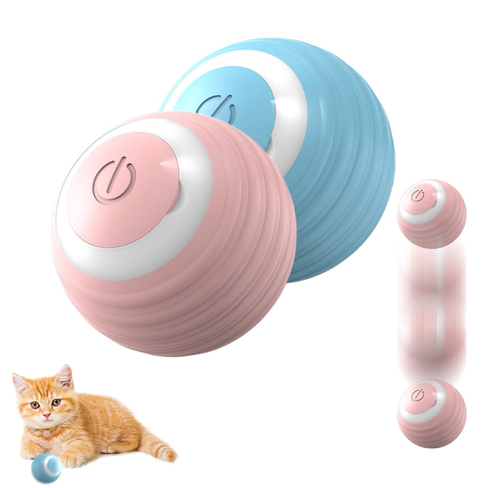 GGMCN Interactive Cat Toy Ball for Indoor Cats, 2025 Upgraded Cat Ball ...