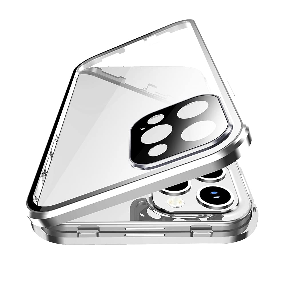 GGMCN iPhone 14 Pro Max Magnetic Lockable Case with Camera & Screen ...