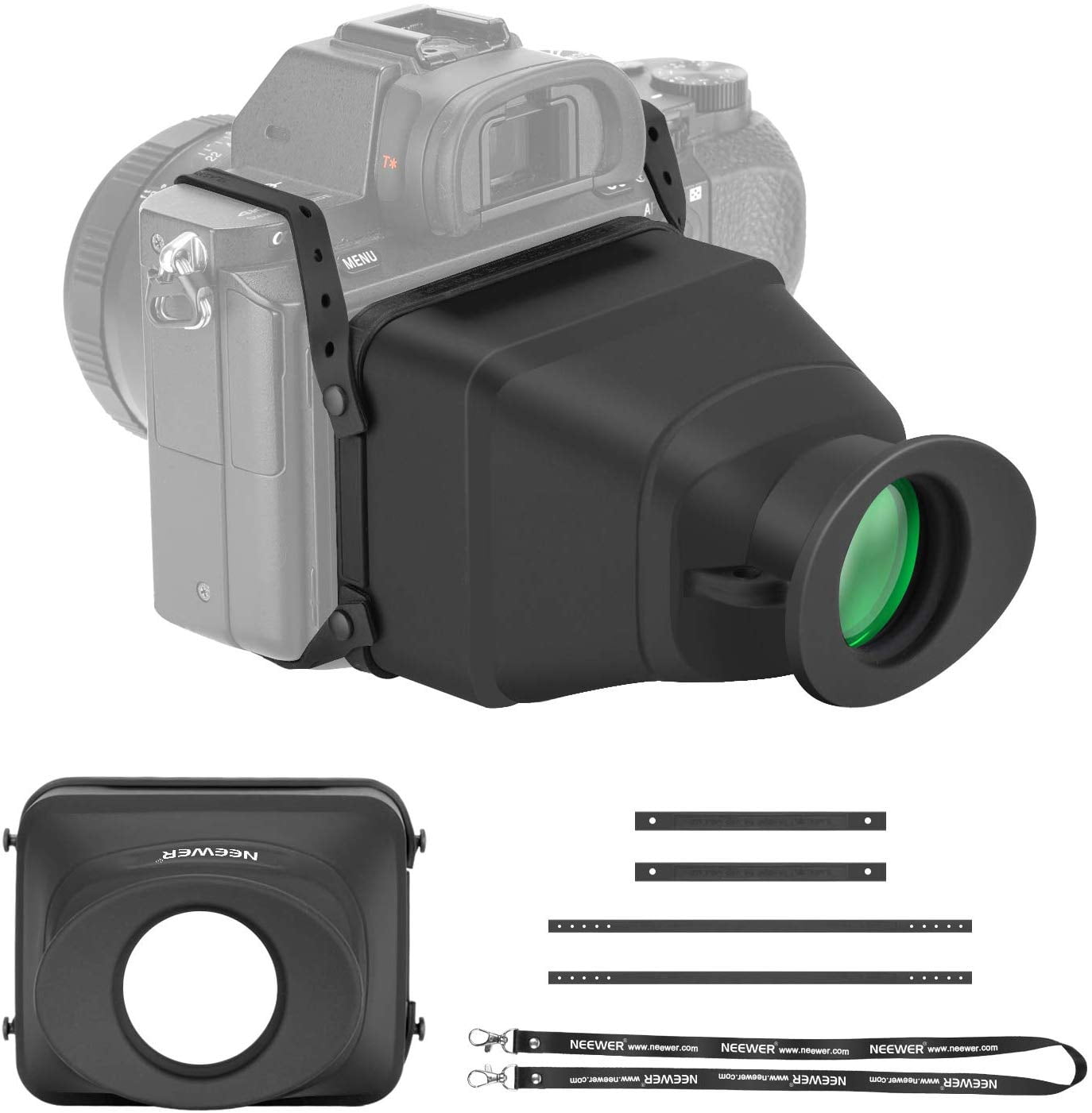 GGS S8 3X Optical Viewfinder Camera Viewfinder Fit 3-3.2" LCD for Canon ...