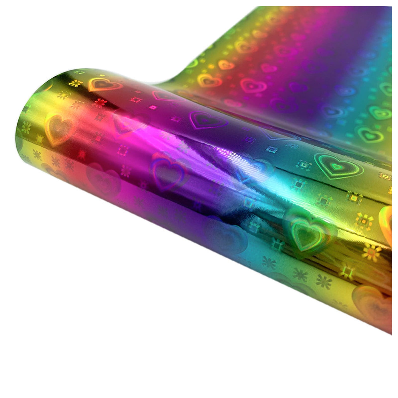 GGdda Heat Transfer Vinyl Holographic Rainbow Self Adhesive Vinyl Roll ...