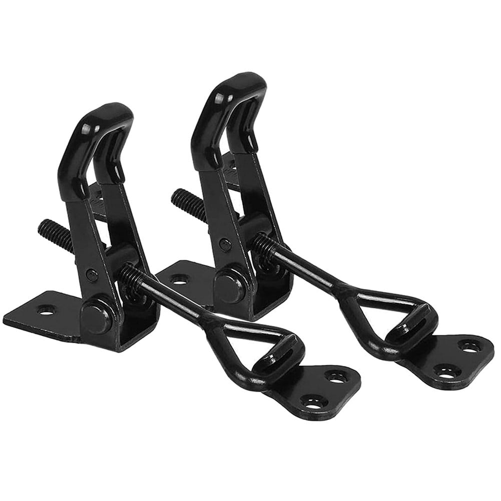GH-4001 Black Adjustable Toggle Clamp Steel Hasp Catch Clip Quick ...