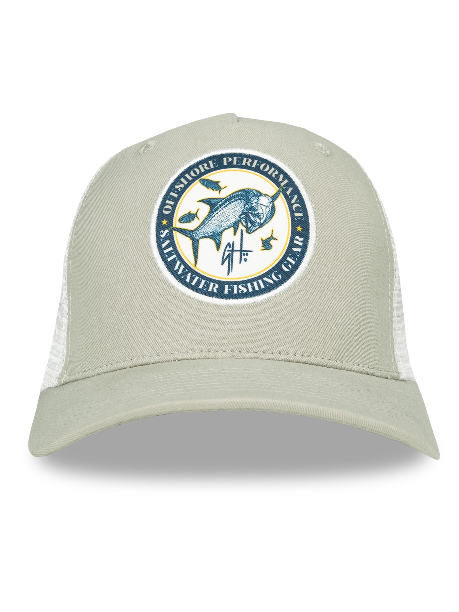 GH BY GUY HARVEY Adult Men's Fishing Hat, Classic Khaki, One Size Fits ...