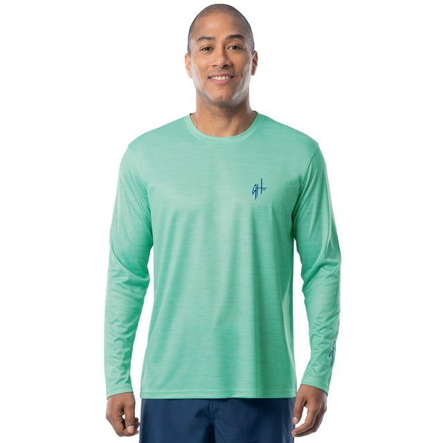 GH by Guy Harvey Men's Long Sleeve Performance Saltwater Fishing Shirt ...