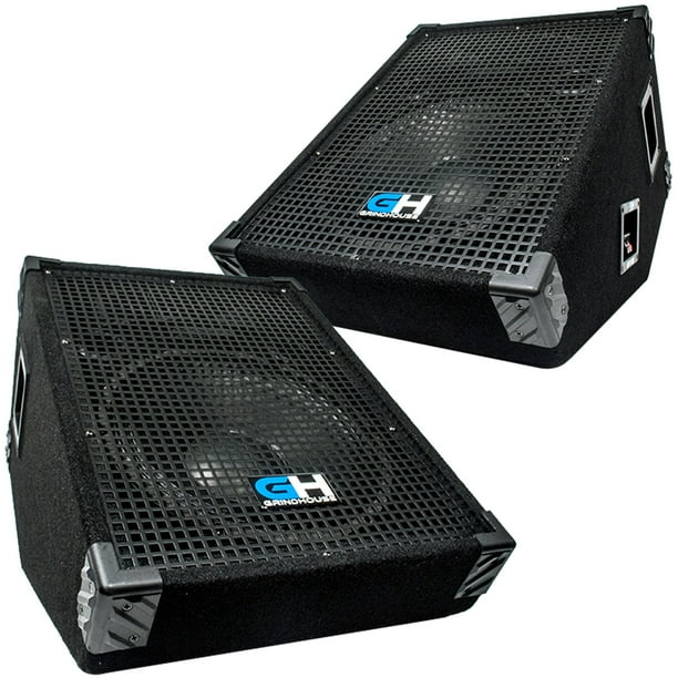 GH12M - Pair of 12 Inch Passive Wedge Monitors - Floor or Stage 350 ...