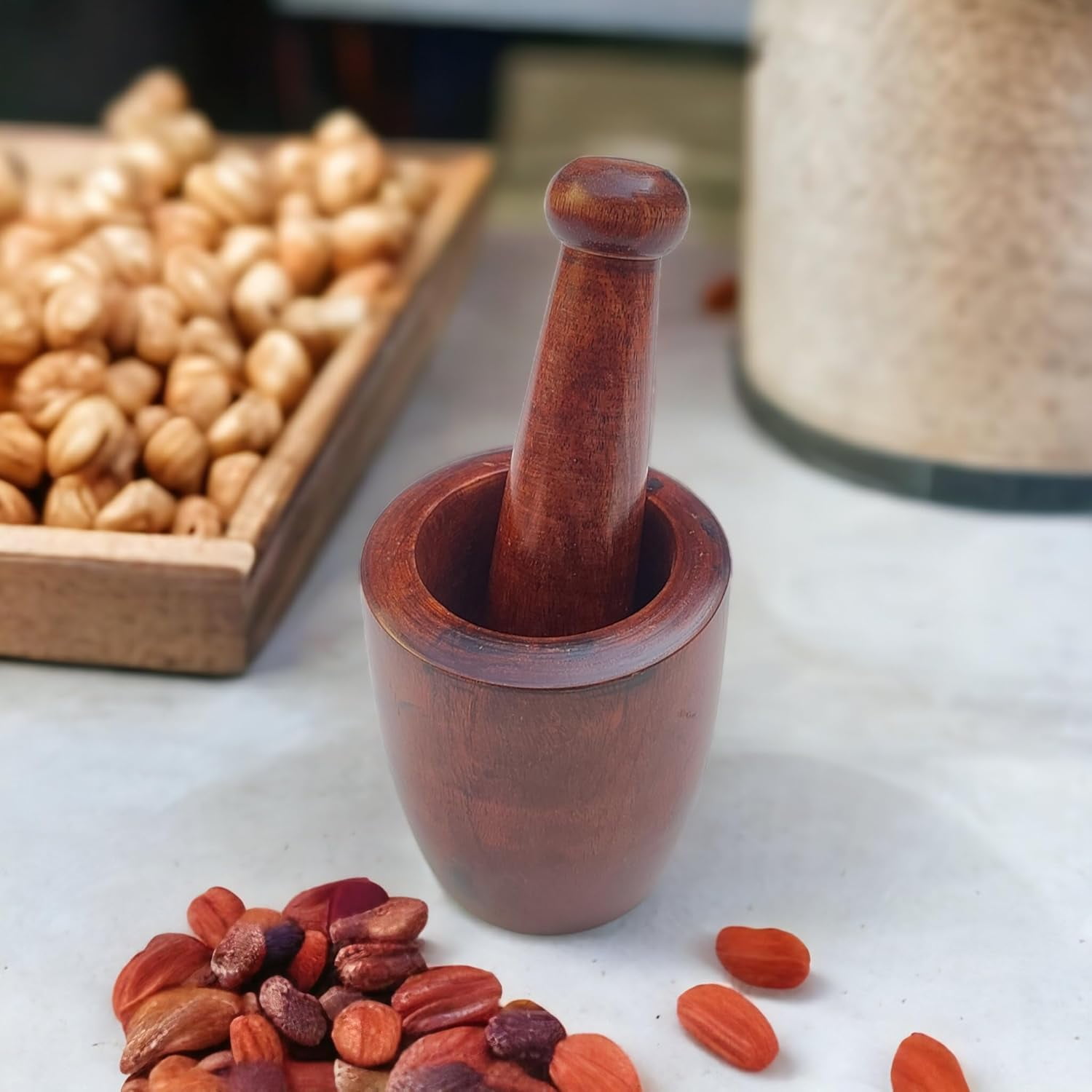 GHAZI SHOPPEE Mortar Imam Dasta Okhli Musal Mortar and Pestle Set ...