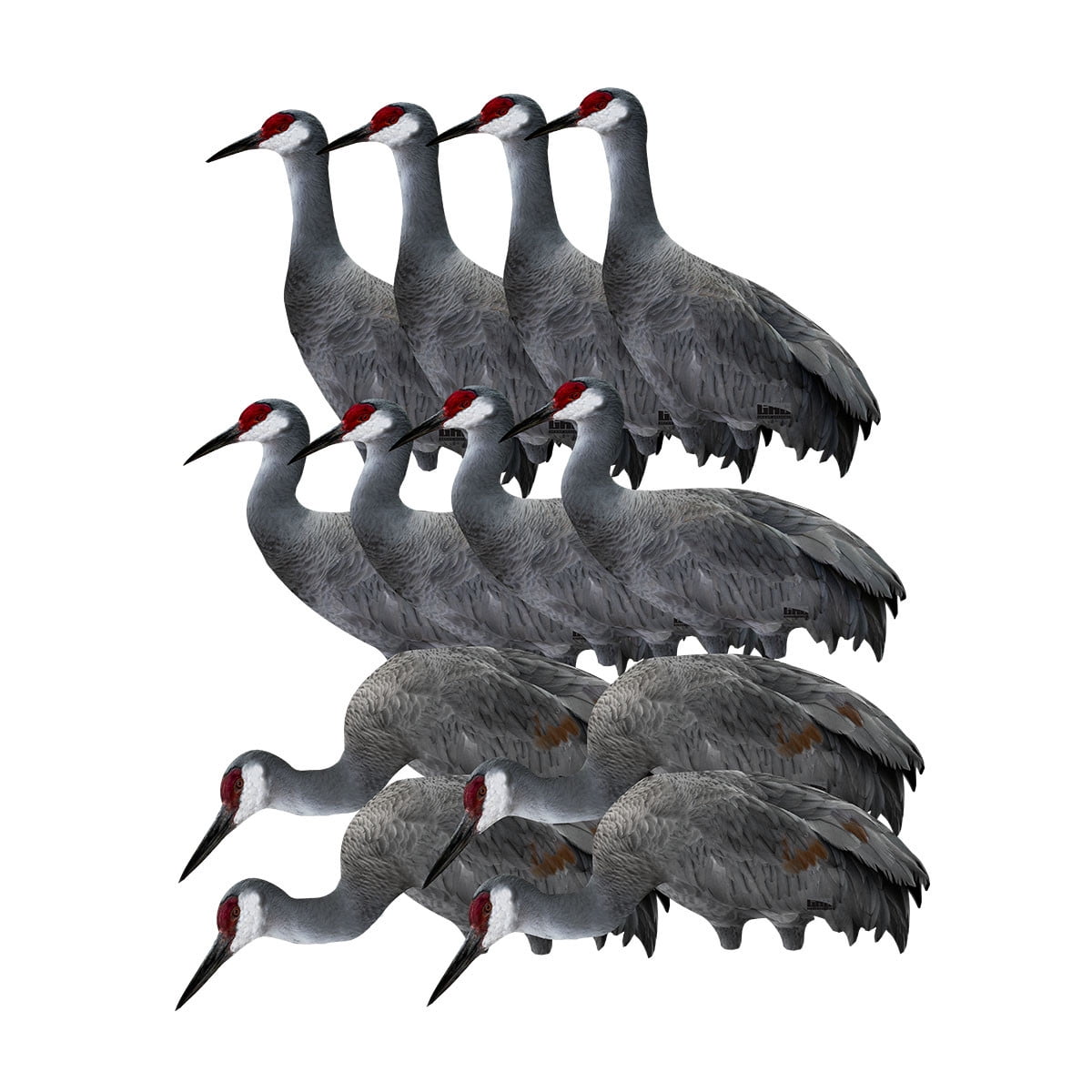 GHG Decoy Systems Pro-Grade Sandhill Crane Silhouette Decoys - 12 Pack ...