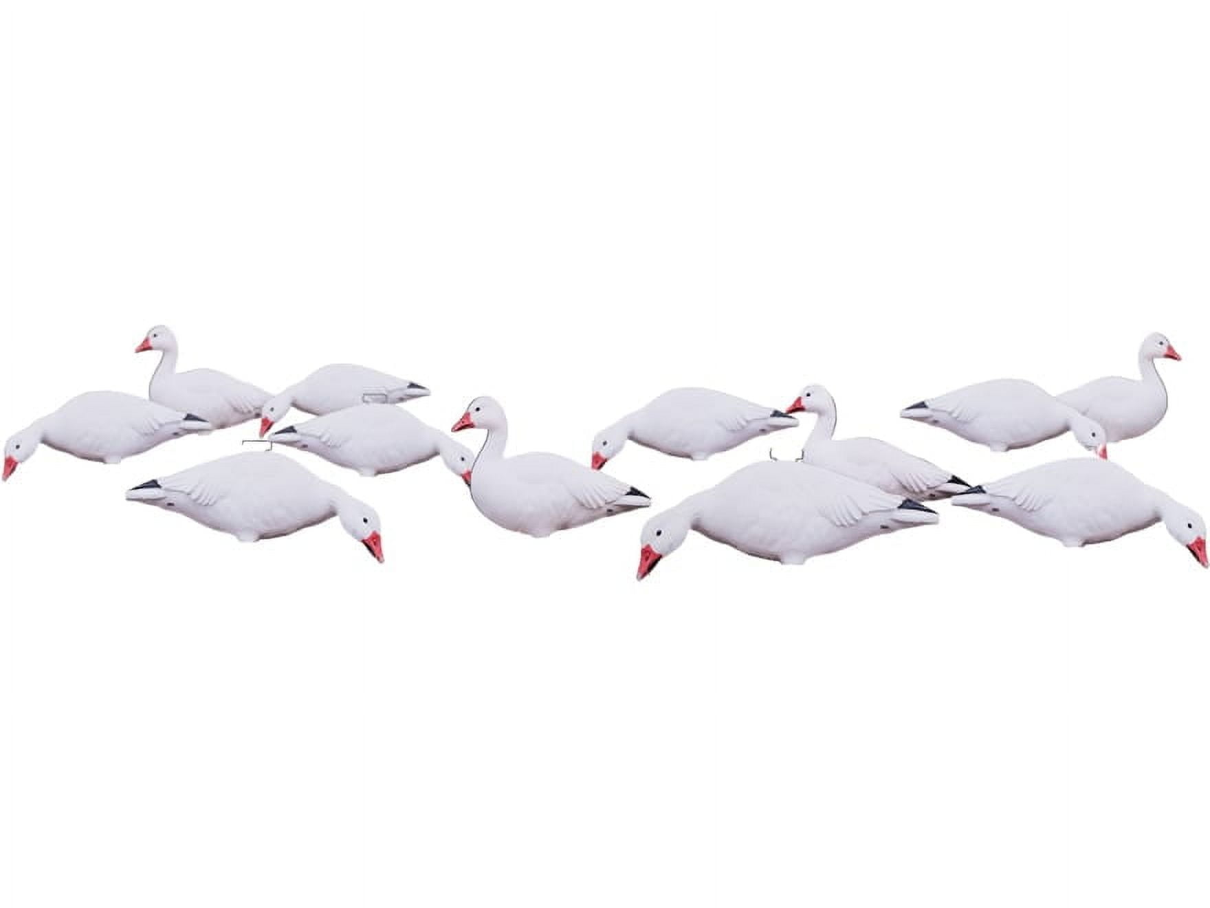 GHG Hunting Pro-Grade Snow Goose Silhouette Decoys with Motion - Pack ...