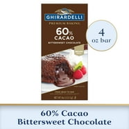 GHIRARDELLI Premium Cooking Chocolate, 100% Cacao Unsweetened Baking ...
