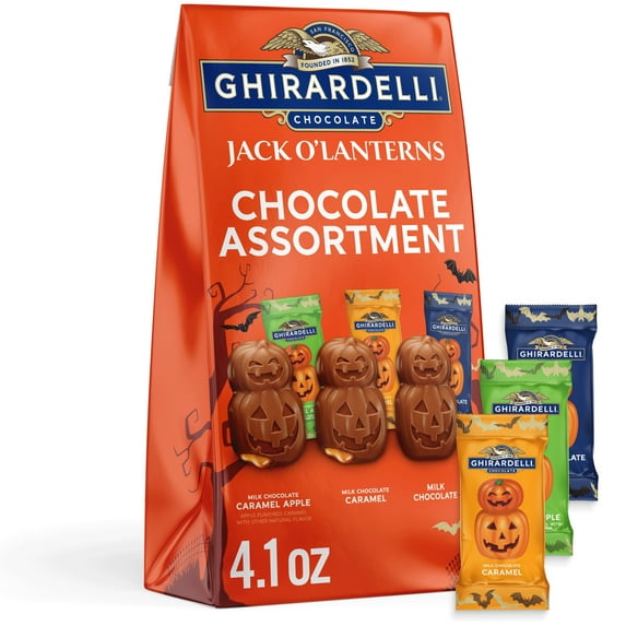GHIRARDELLI Jack O' Lanterns Chocolate Assortment, 4.1 oz Bag - Walmart.com