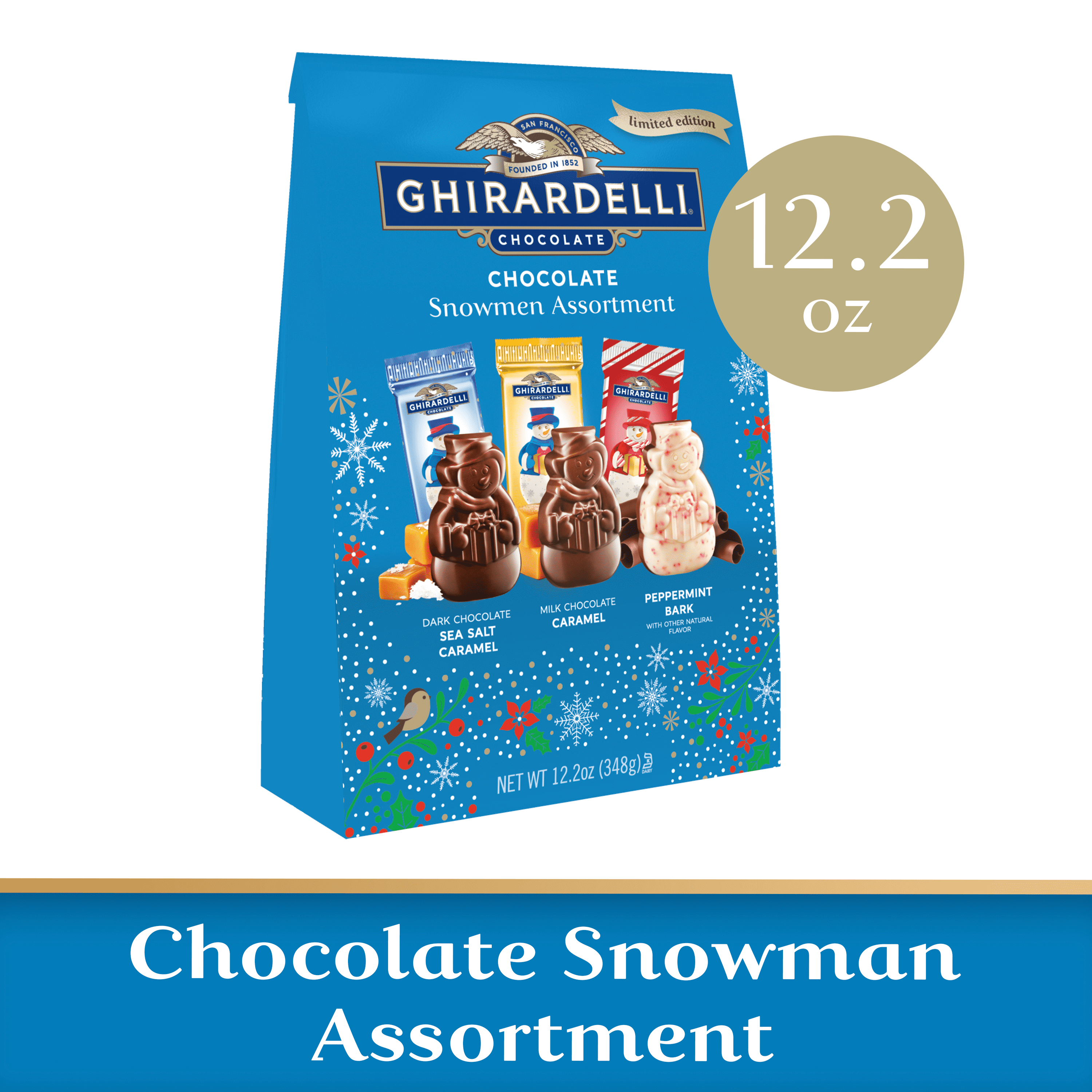 GHIRARDELLI Chocolate Snowmen Assortment, 12.2 oz Bag - Walmart.com