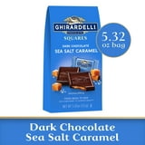 GHIRARDELLI Dark Chocolate Squares Candy - Sea Salt Caramel, 5.32 oz ...