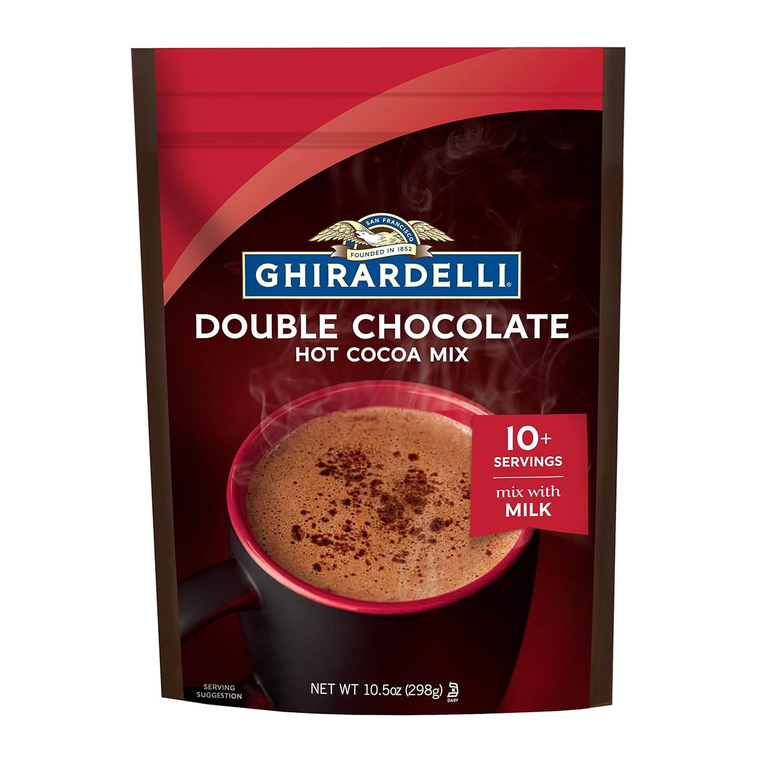 Ghirardelli Double Chocolate Premium Hot Cocoa Mix 105 Oz Bag 6 Bags