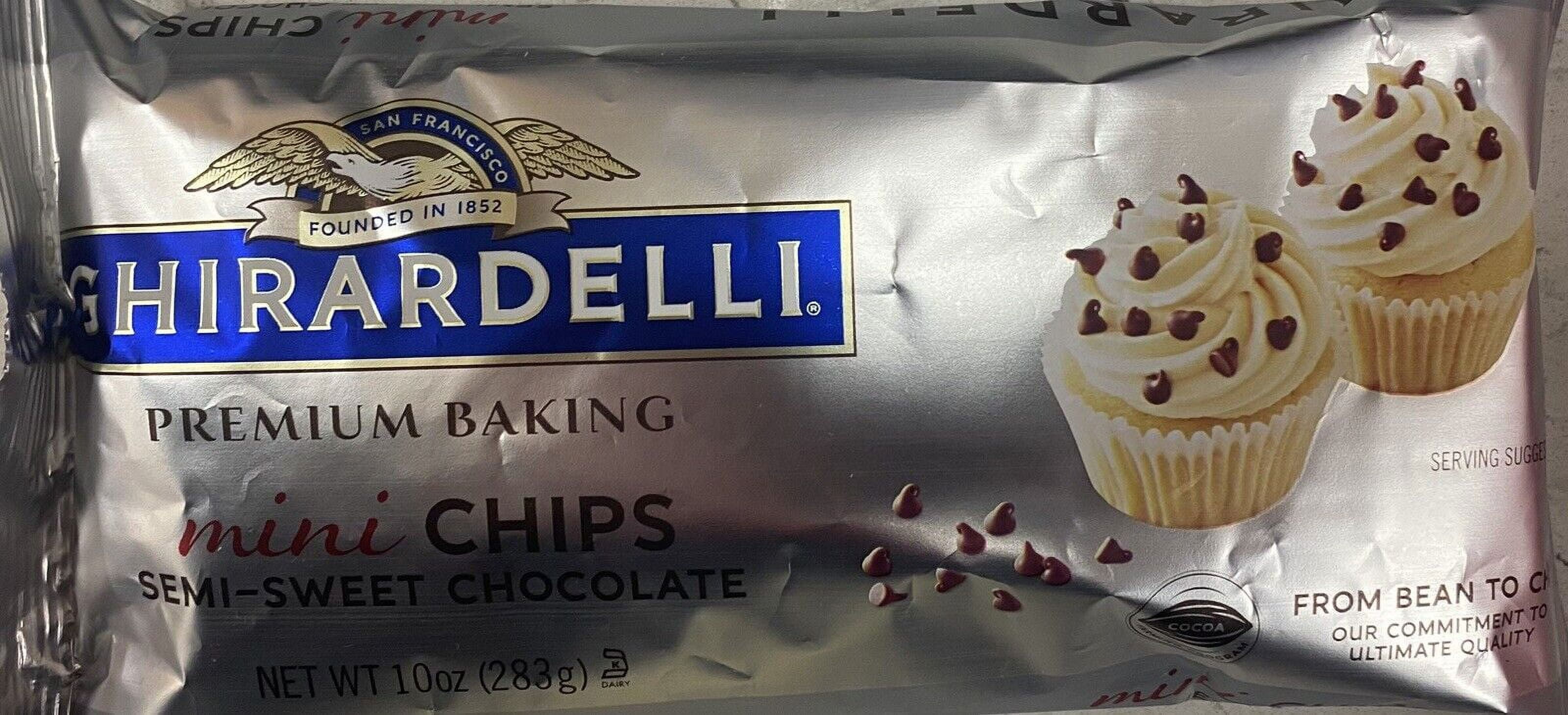GHIRARDELLI MINI CHIPS Semi Sweet Chocolate Premium Baking Chips 10 oz ...
