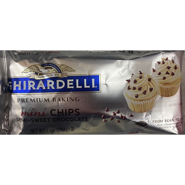 GHIRARDELLI MINI CHIPS Semi Sweet Chocolate Premium Baking Chips 10 oz ...