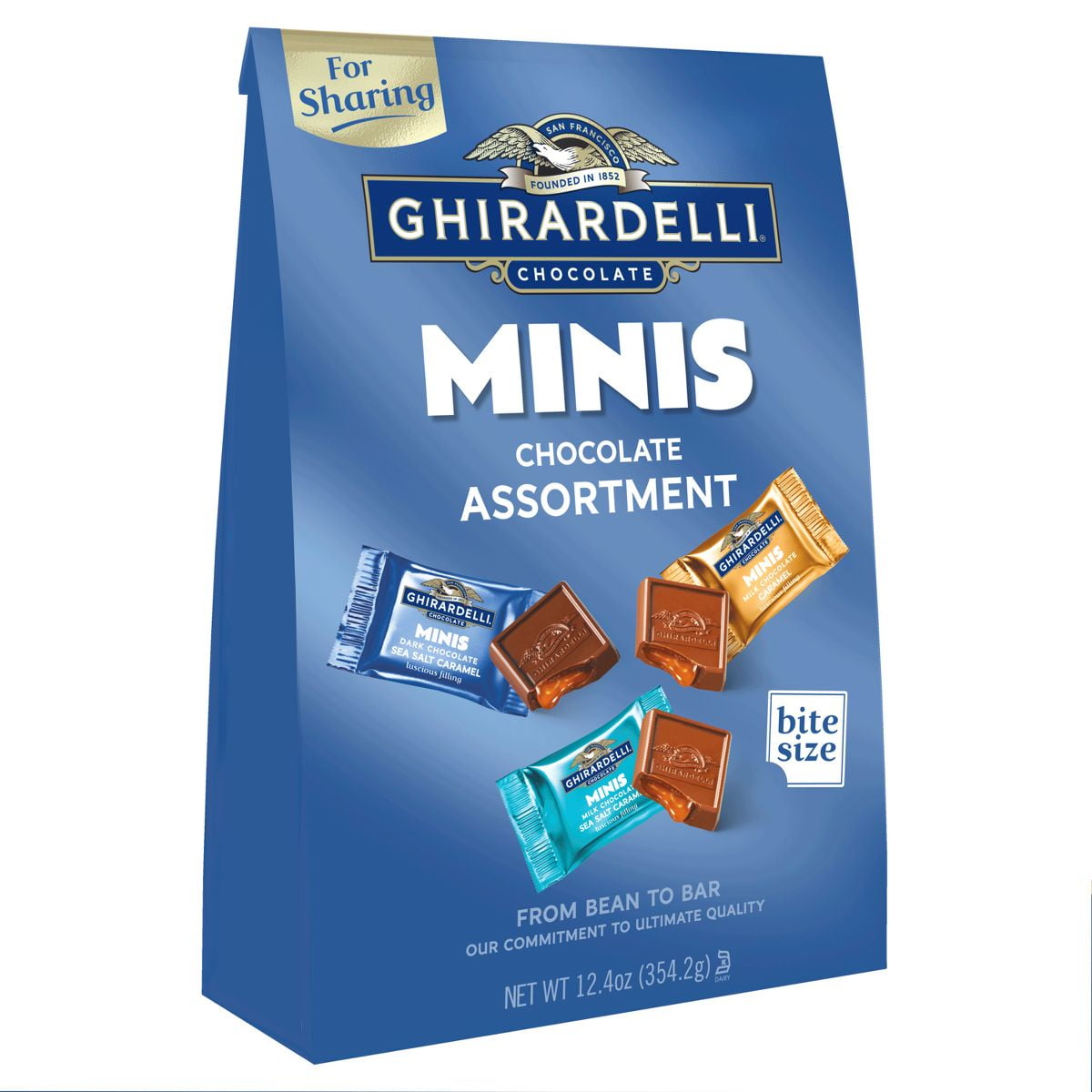 GHIRARDELLI Minis Chocolate Assortment Candy SQUARES - 12.3oz - Walmart.com