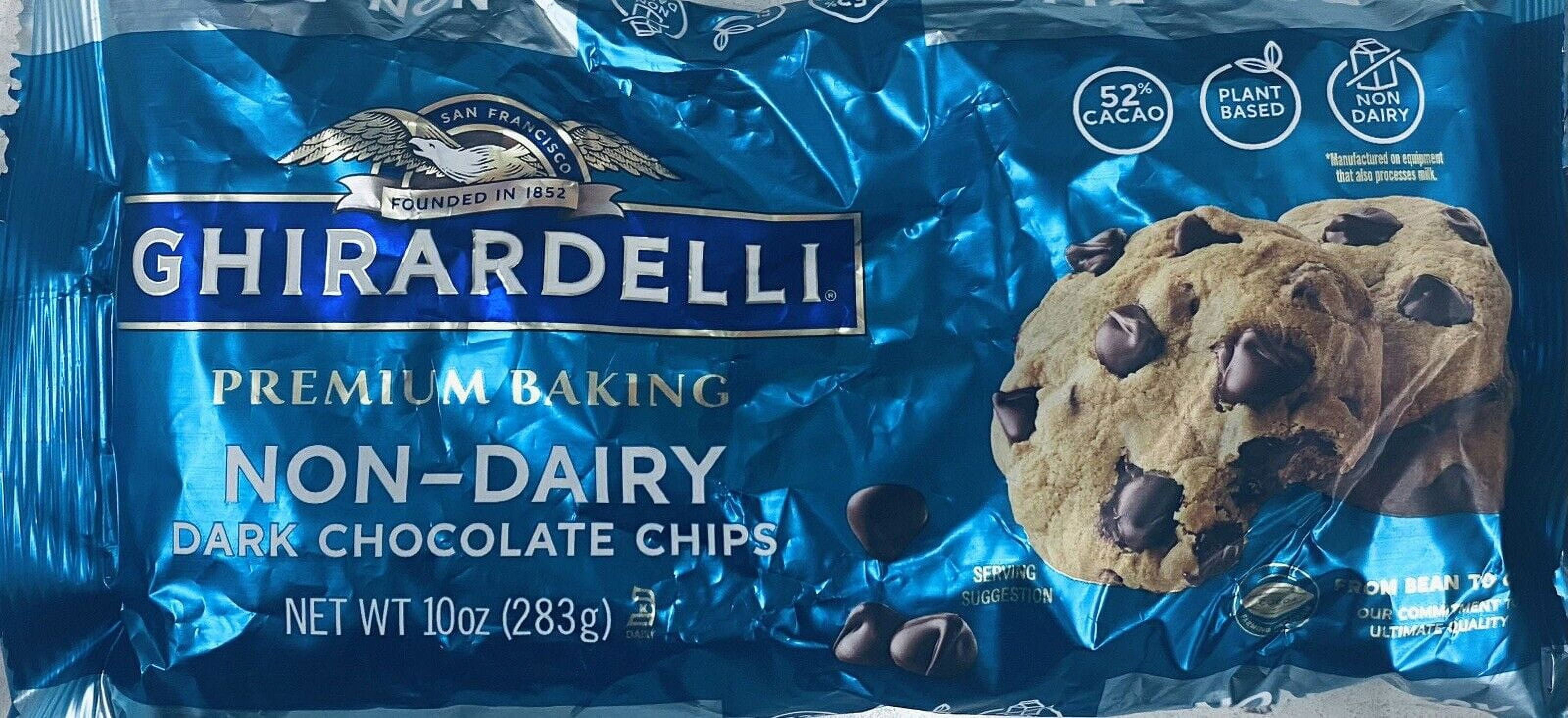 GHIRARDELLI NON DAIRY Dark Chocolate Premium Baking Morsels Chips 10 oz ...