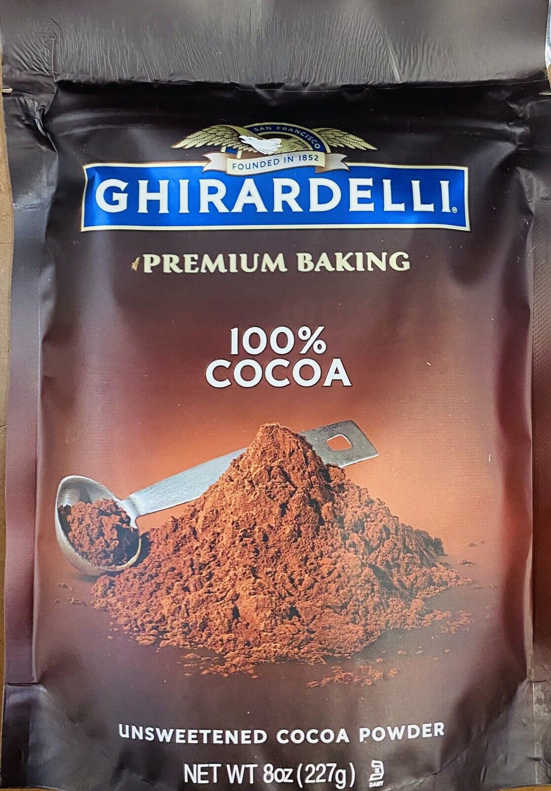 GHIRARDELLI Premium Baking 100% Unsweetened Cocoa Powder 8 oz Bag ...