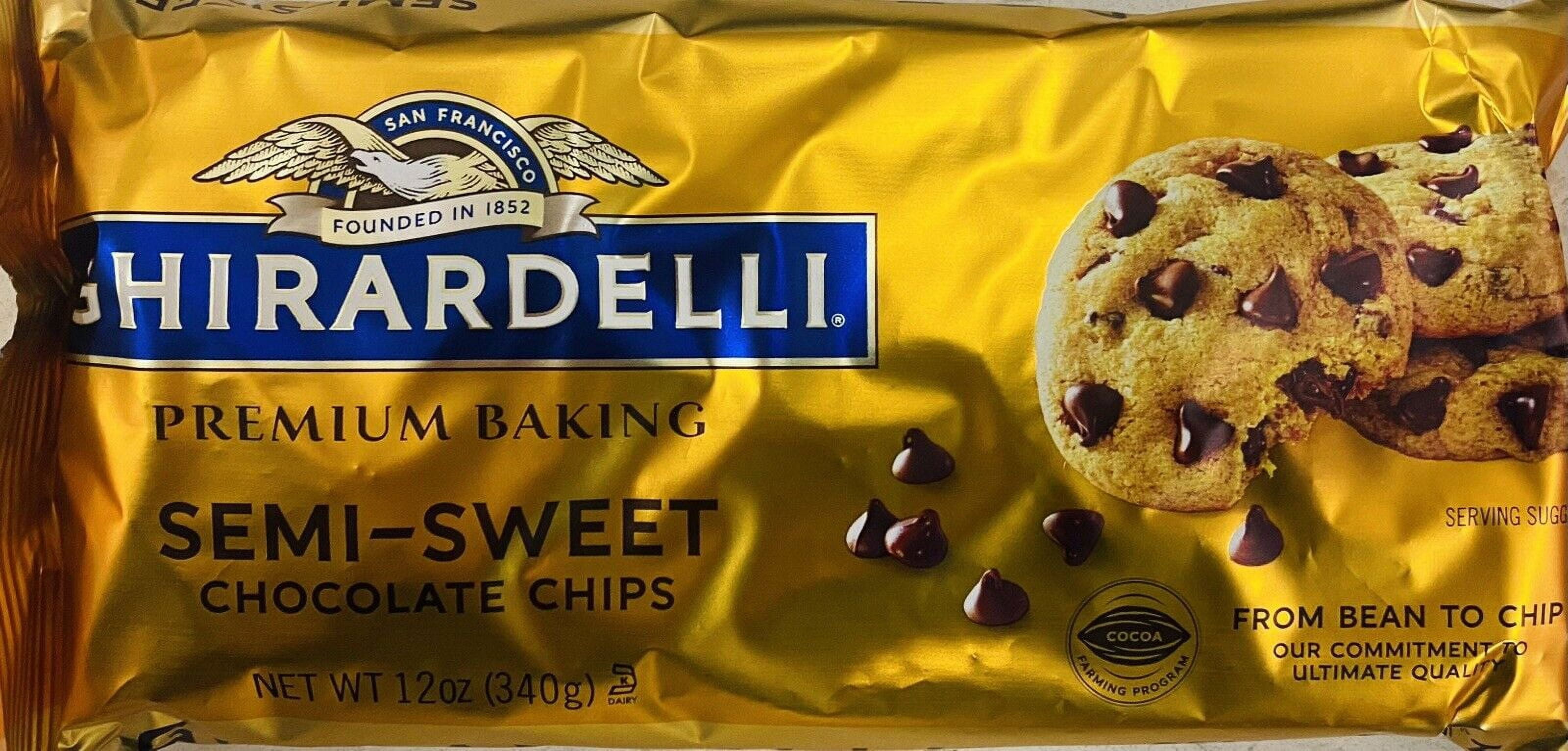 GHIRARDELLI Semi Sweet Chocolate Chips Premium Baking Chips 12 oz Bag ...
