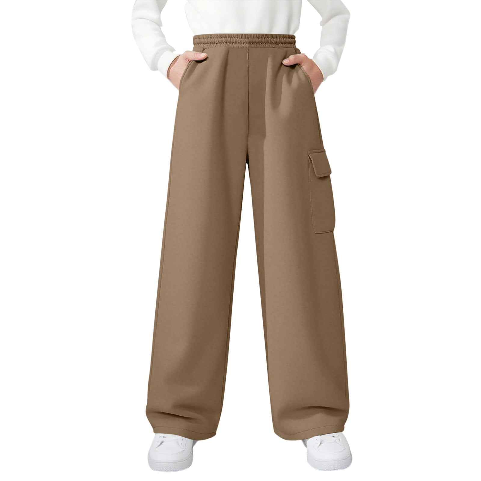 GHNJK Straight Leg Pants for Girls Boys with Pockets Comfortable ...