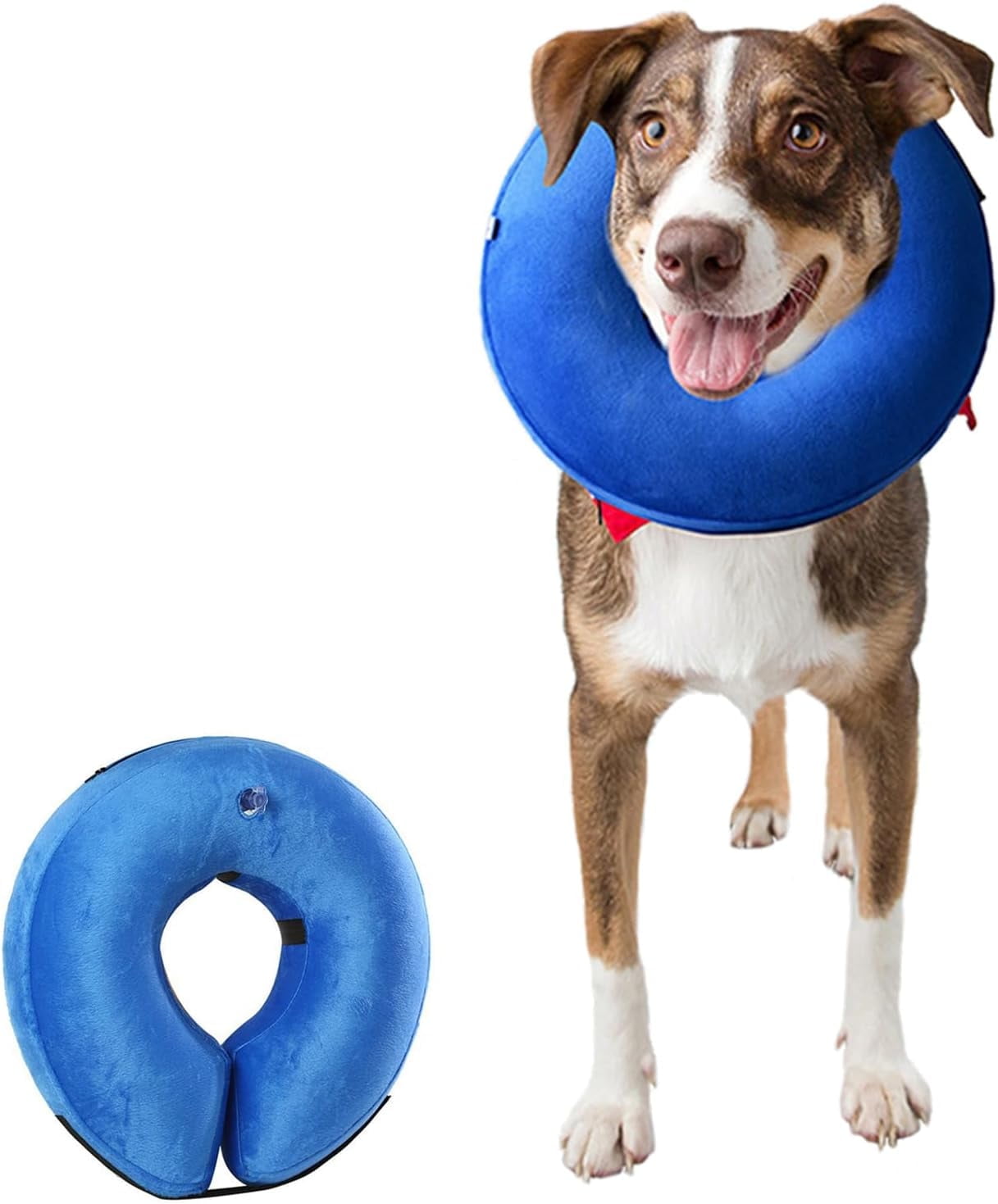 "GHodec Inflatable Dog Collar, Soft Adjustable Donut Cone for Surgery ...