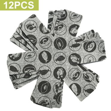 Durable Felt Pot Pan Protectors, Space Saver and Divider Liners, Cyan ...