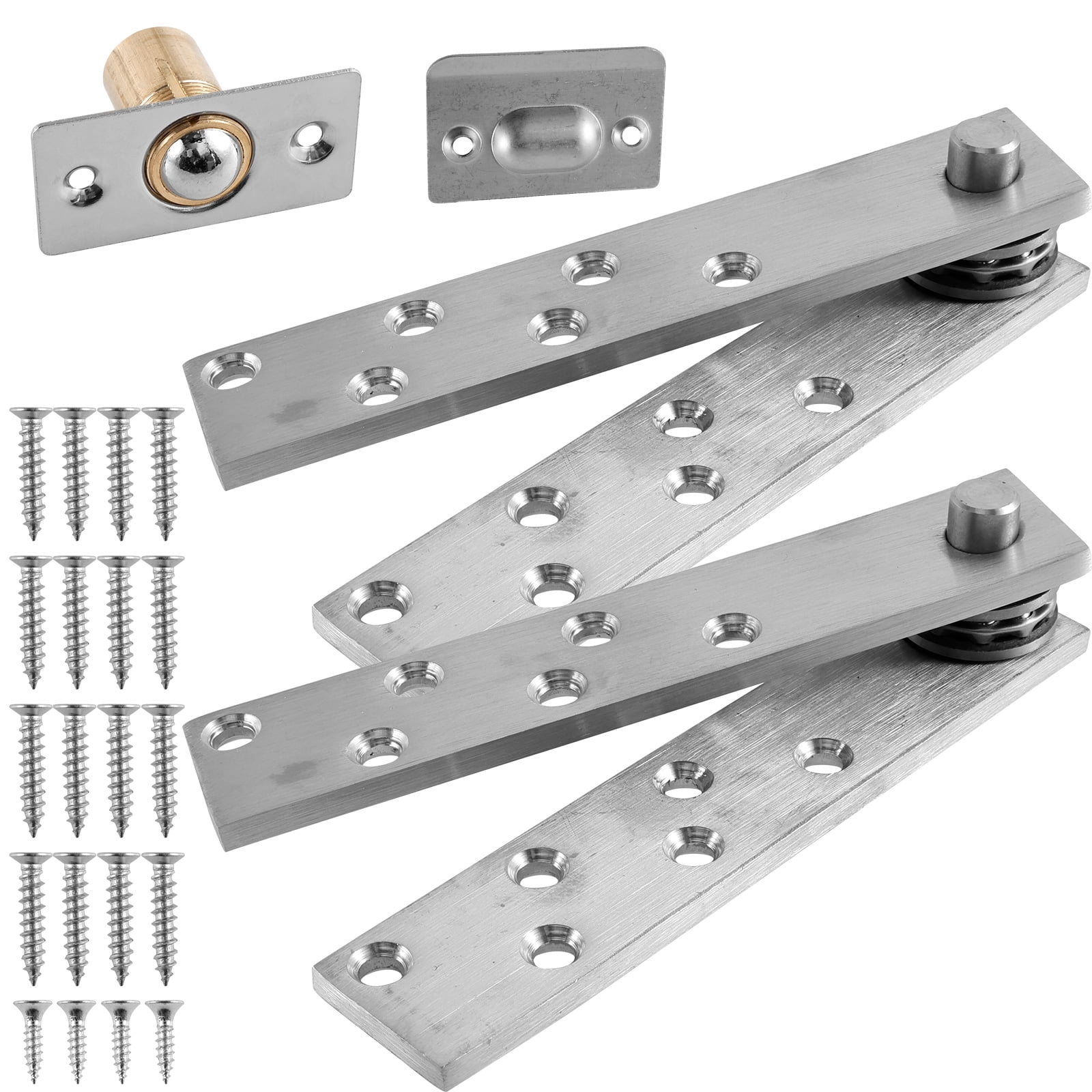 GHOJET 2Pcs Door Pivot Hinges Stainless Steel Hidden Door Hinge ...