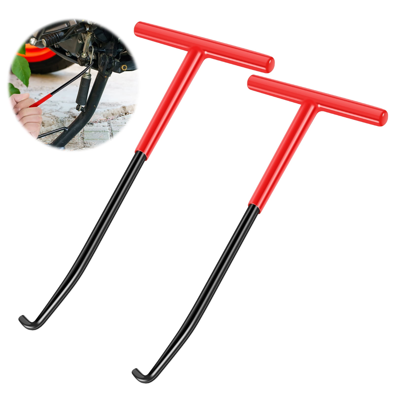 GHOJET 2Pcs Exhaust Spring Puller Tool Heavy Duty Motorcycle Exhaust ...