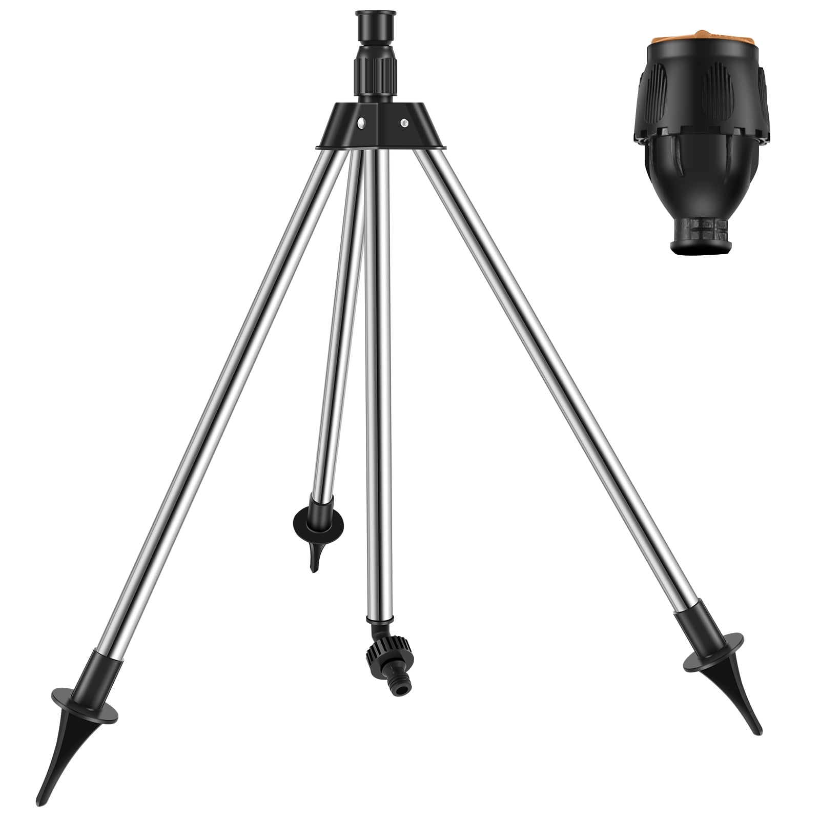 GHOJET 360° Rotating Sprinkler,Automatic Rotating Tripod Sprinkler ...