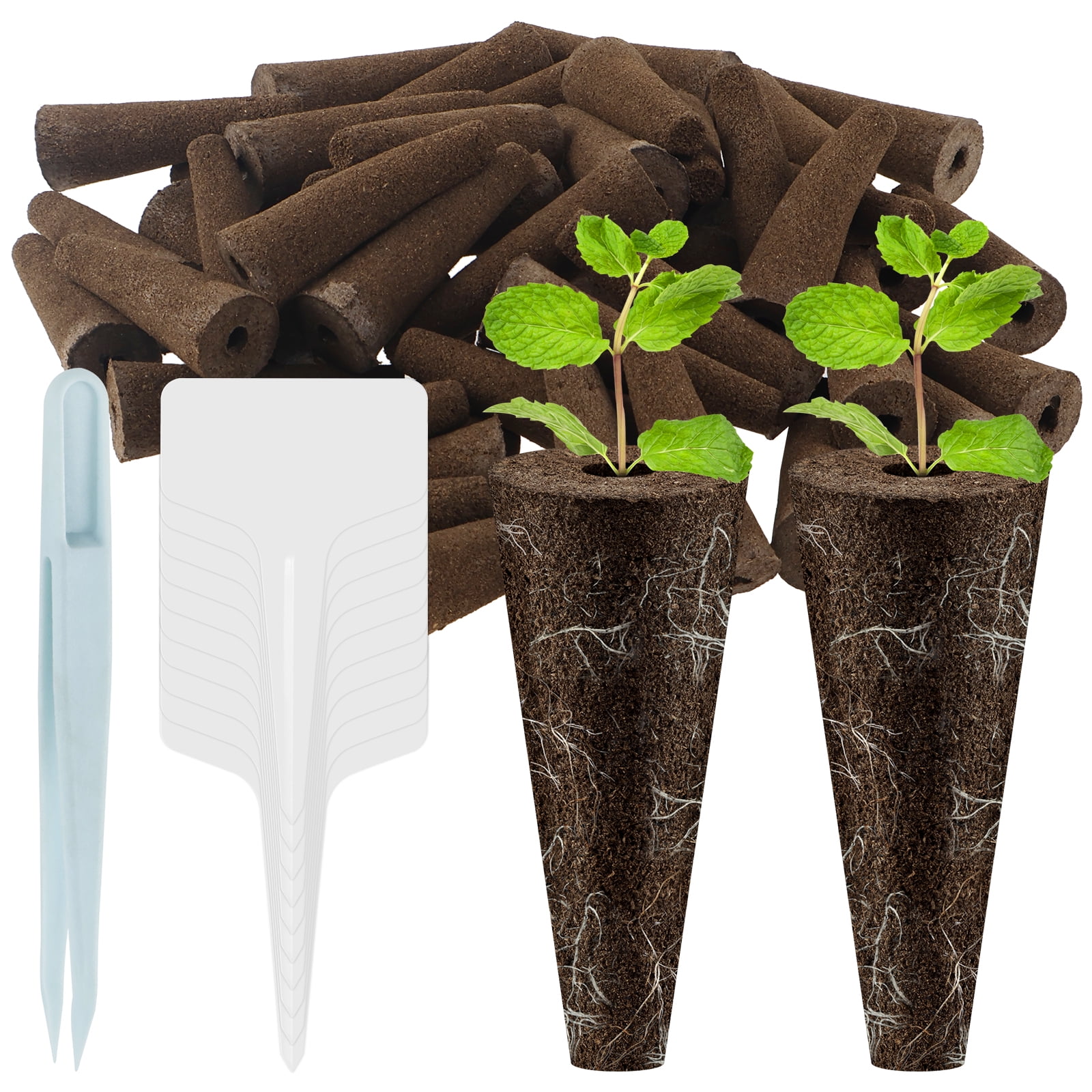 GHOJET 50Pcs Grow Sponges for Hydroponic Growing Kit,Seed Starter ...