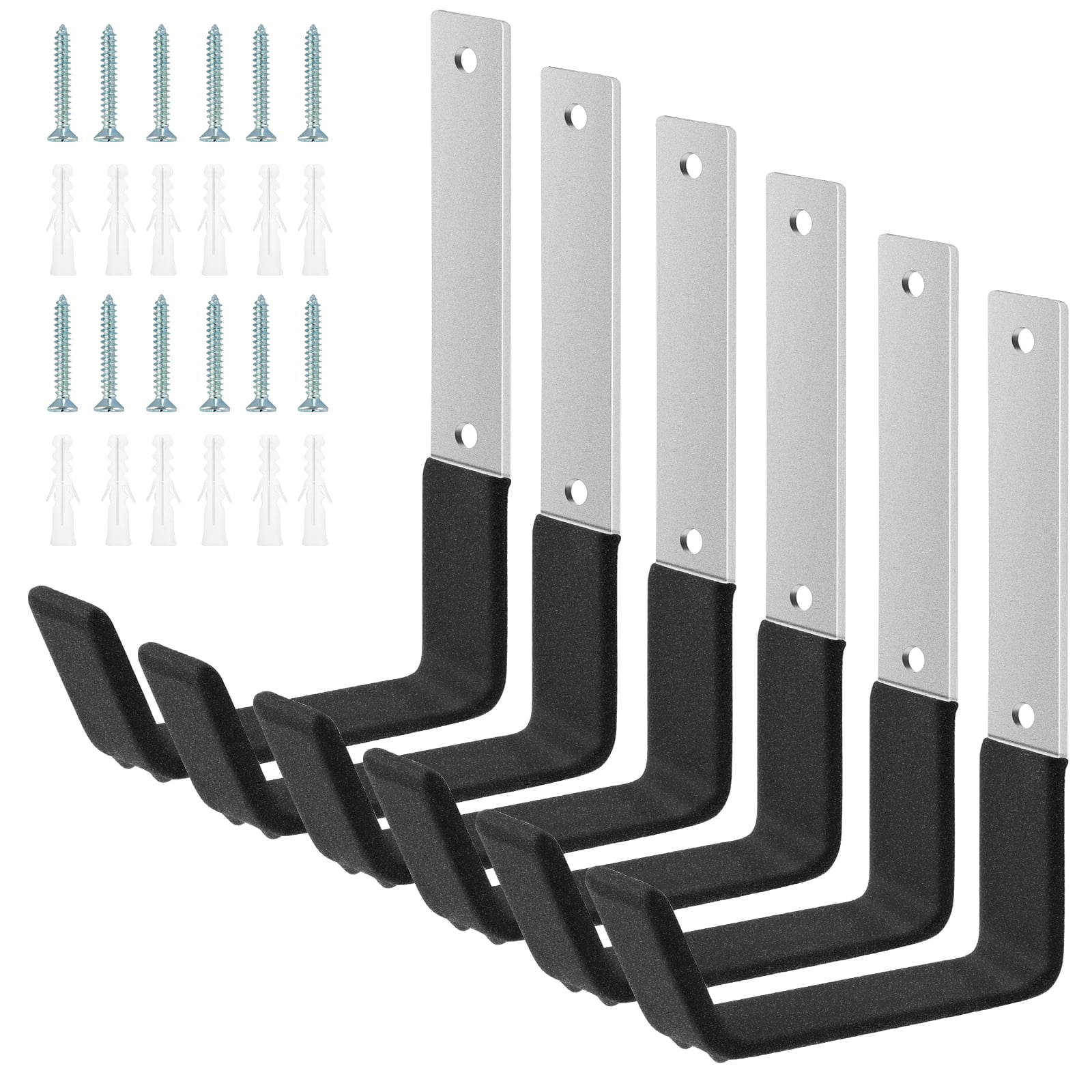 GHOJET 6Pcs Large Utility Hooks,Heavyweight Wall Hook L-Shape Heavy ...