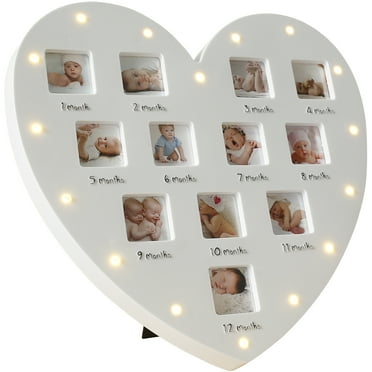 Tiny Ideas Baby Prints Collage Keepsake Frame with Clean-Touch Ink Pad ...
