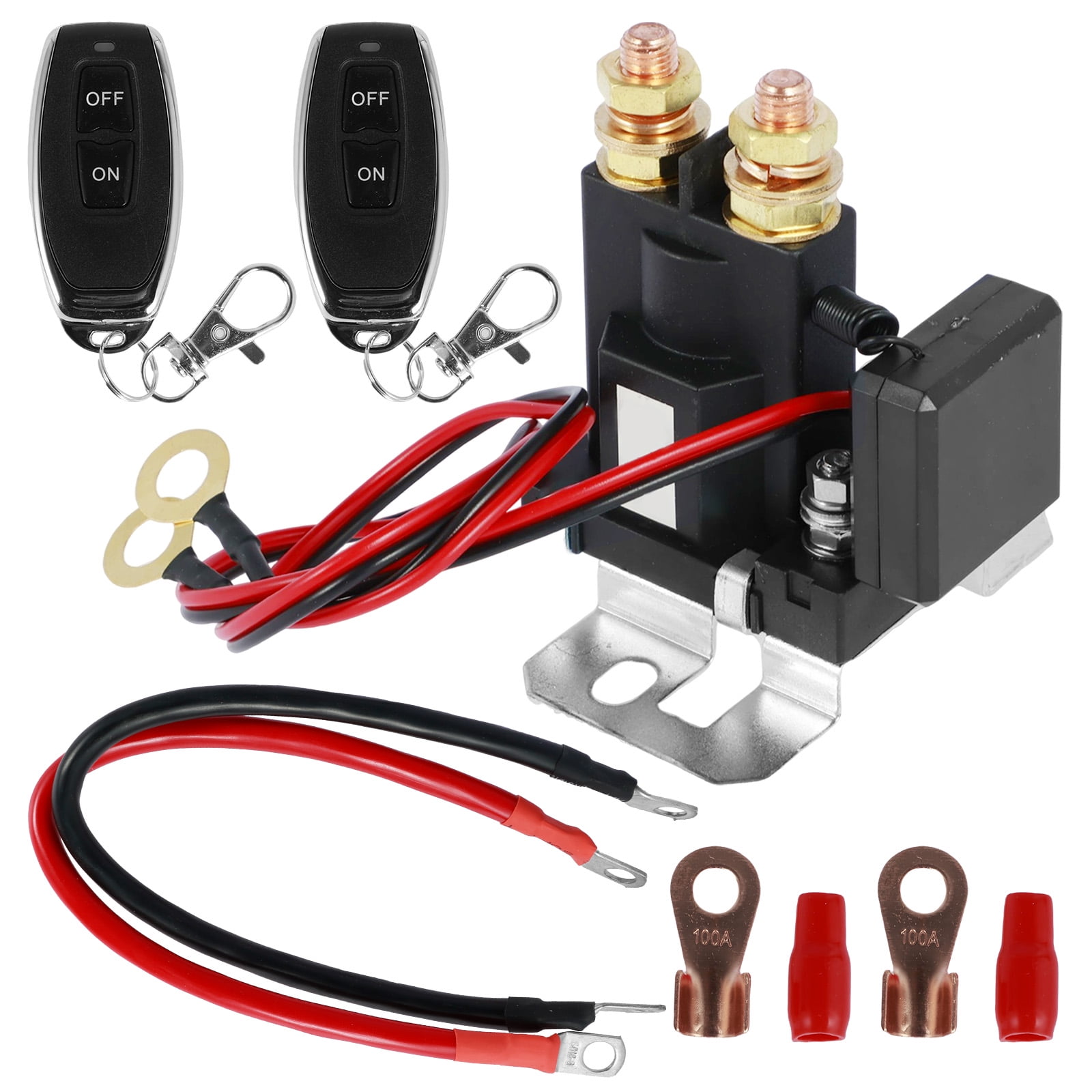 Tcwhniev Battery Disconnect Switch 12V DC 500A Starting 200A Rated ...