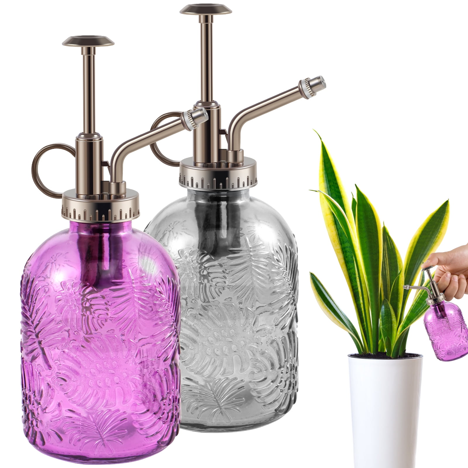 Ghojet Flower Water Spray Bottle Can Pot Plant Mister, 12.7oz - Walmart.com