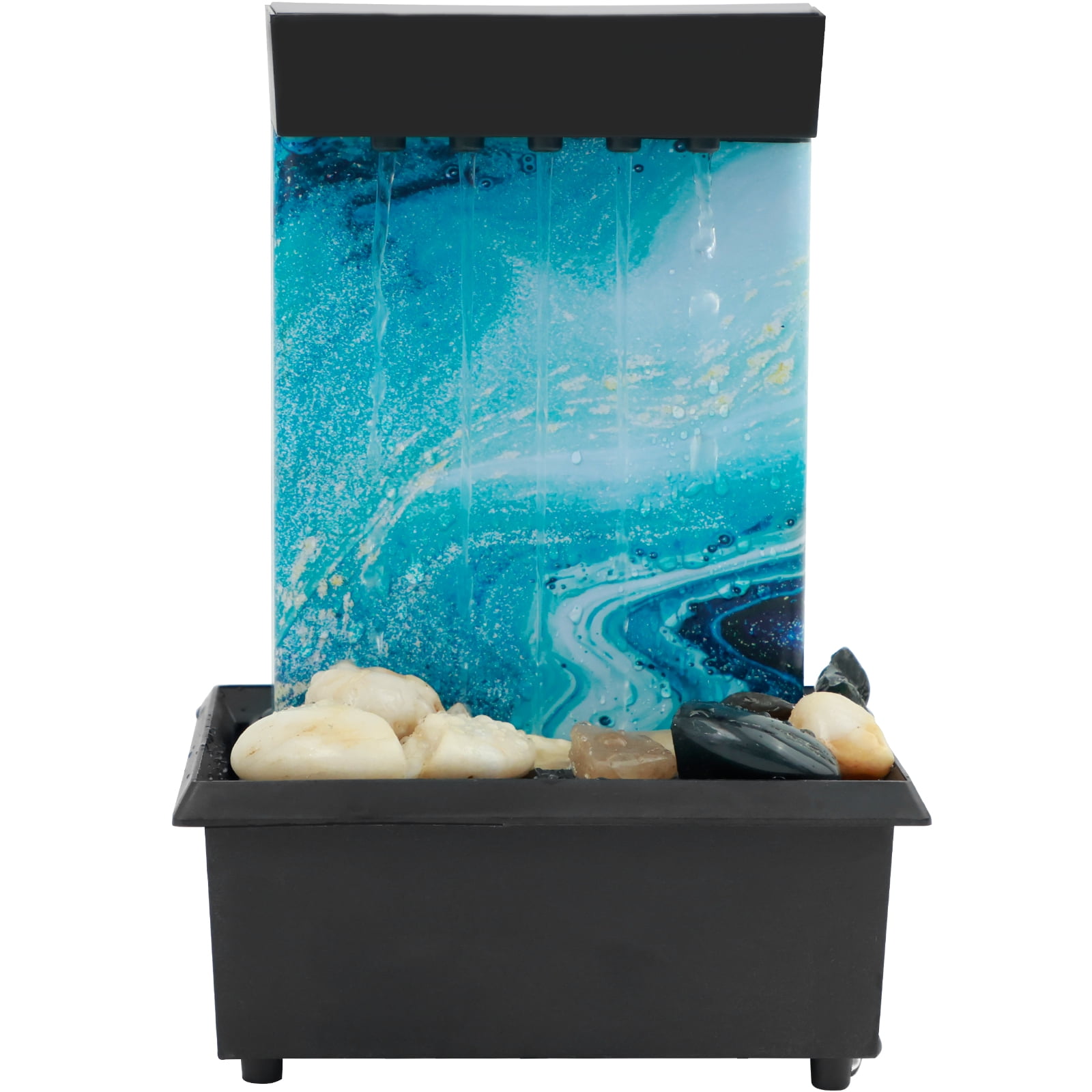 Ghojet ndoor Water Tabletop Fountain Light, 4.68 x 5.07 x 7.02 in ...