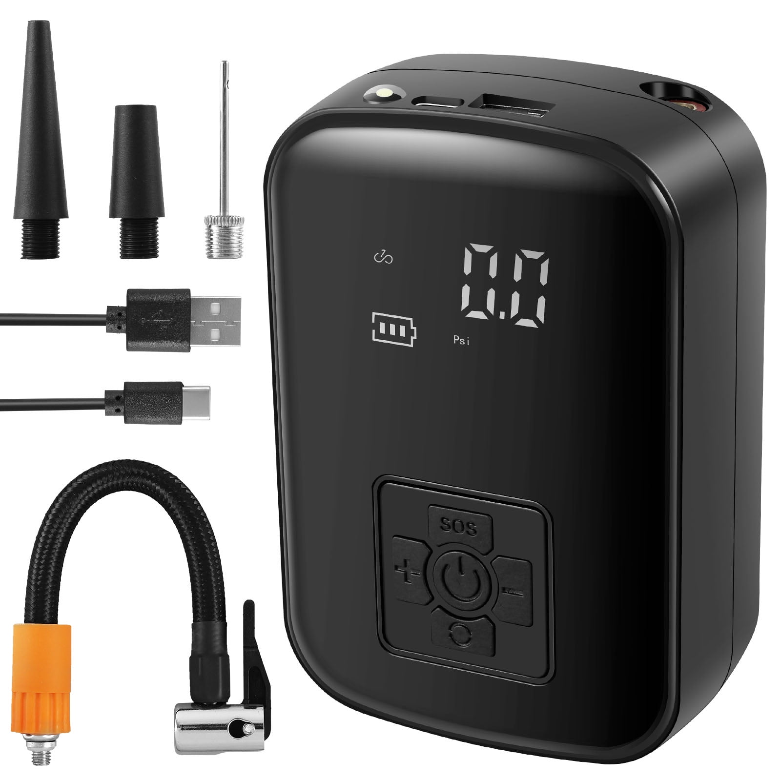 Ghojet Portable 150PSI Tire Inflator, Cordless Lightweight Air ...