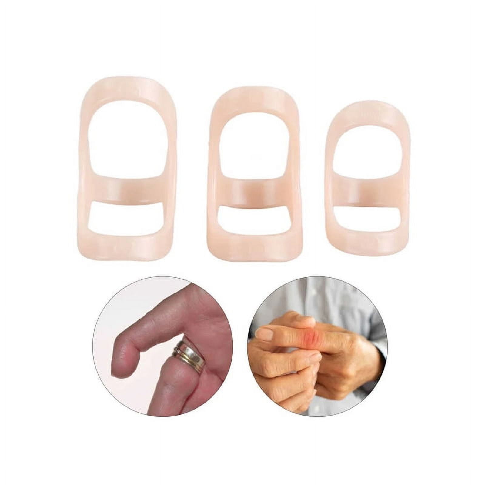 GHORTHOUD 3Pcs Oval Finger Splint For Finger Sprain Dislocation ...