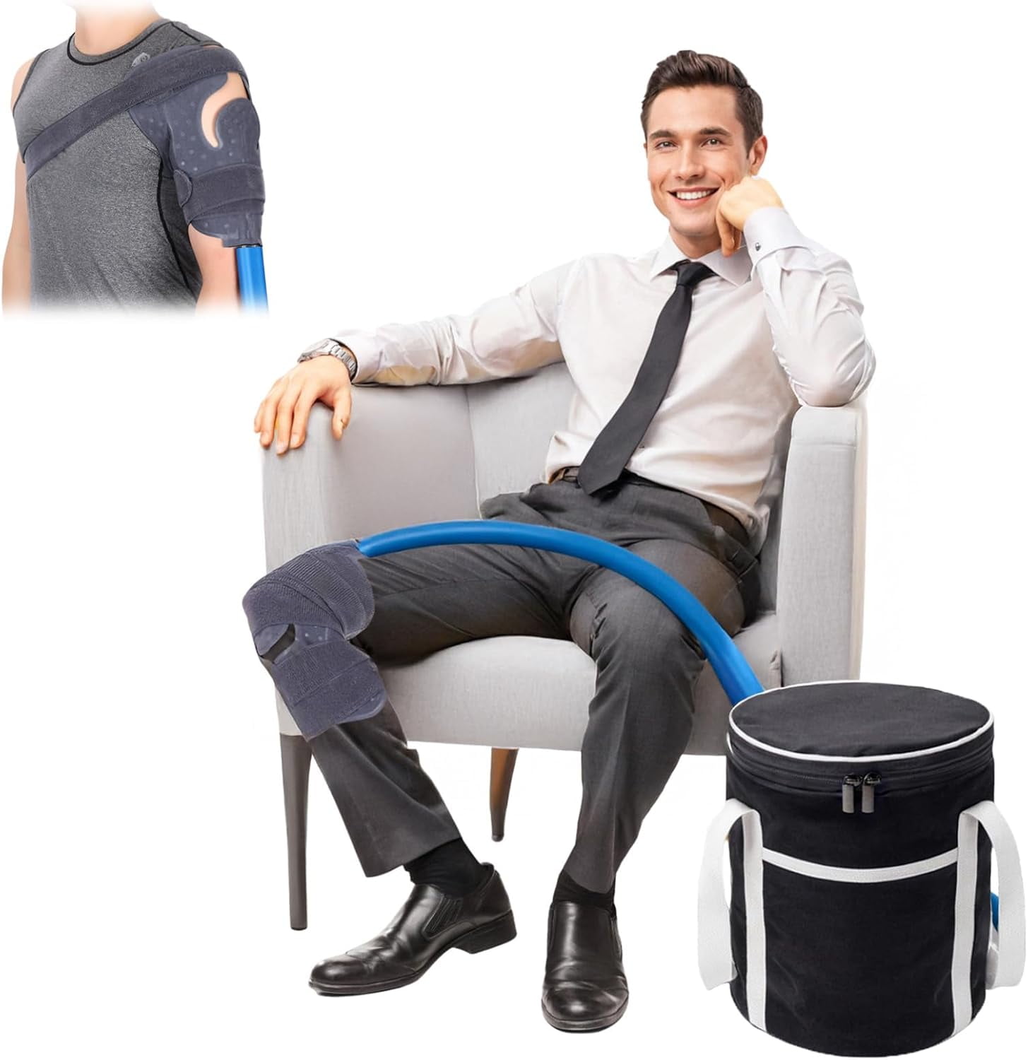 GHORTHOUD Cold Therapy Knee Ice Machine for Post-Surgery Recovery ...
