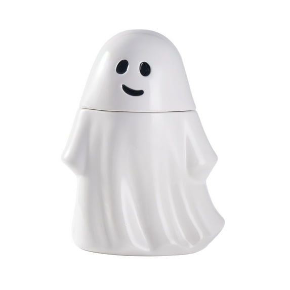 Way to Celebrate Halloween Ceramic Ghost Cookie Jar - Walmart.com