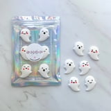 Halloween Ghost Edible Cake Decorating Decor Toppers, Pack of 6 ...