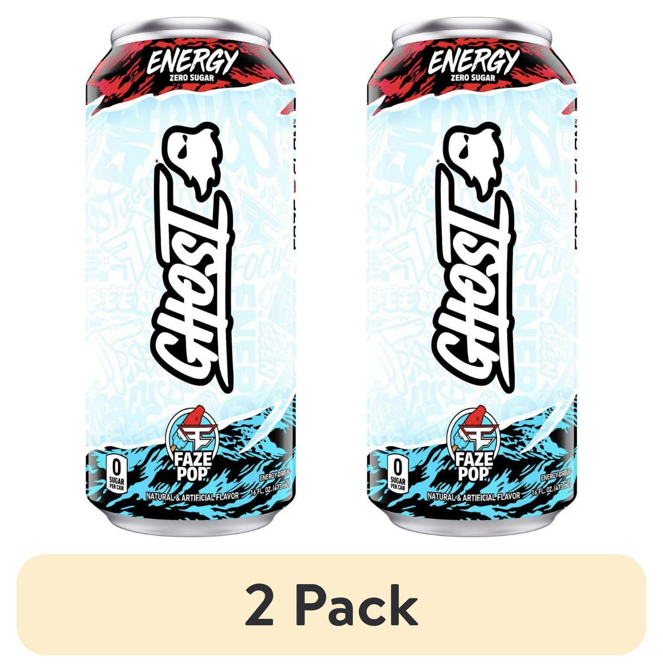 (2 pack) GHOST® ENERGY Zero Sugars Energy Drink, Merica Pop, 200mg ...