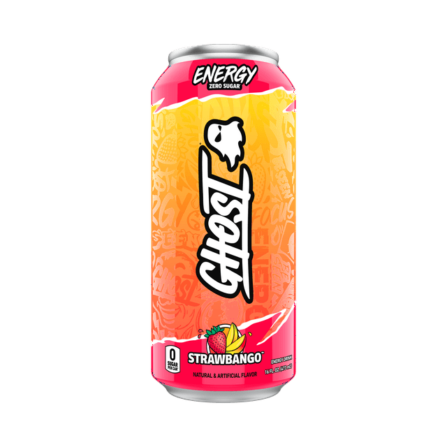GHOST® ENERGY Zero Sugars Energy Drink, Strawbango, 16 fl oz Can ...