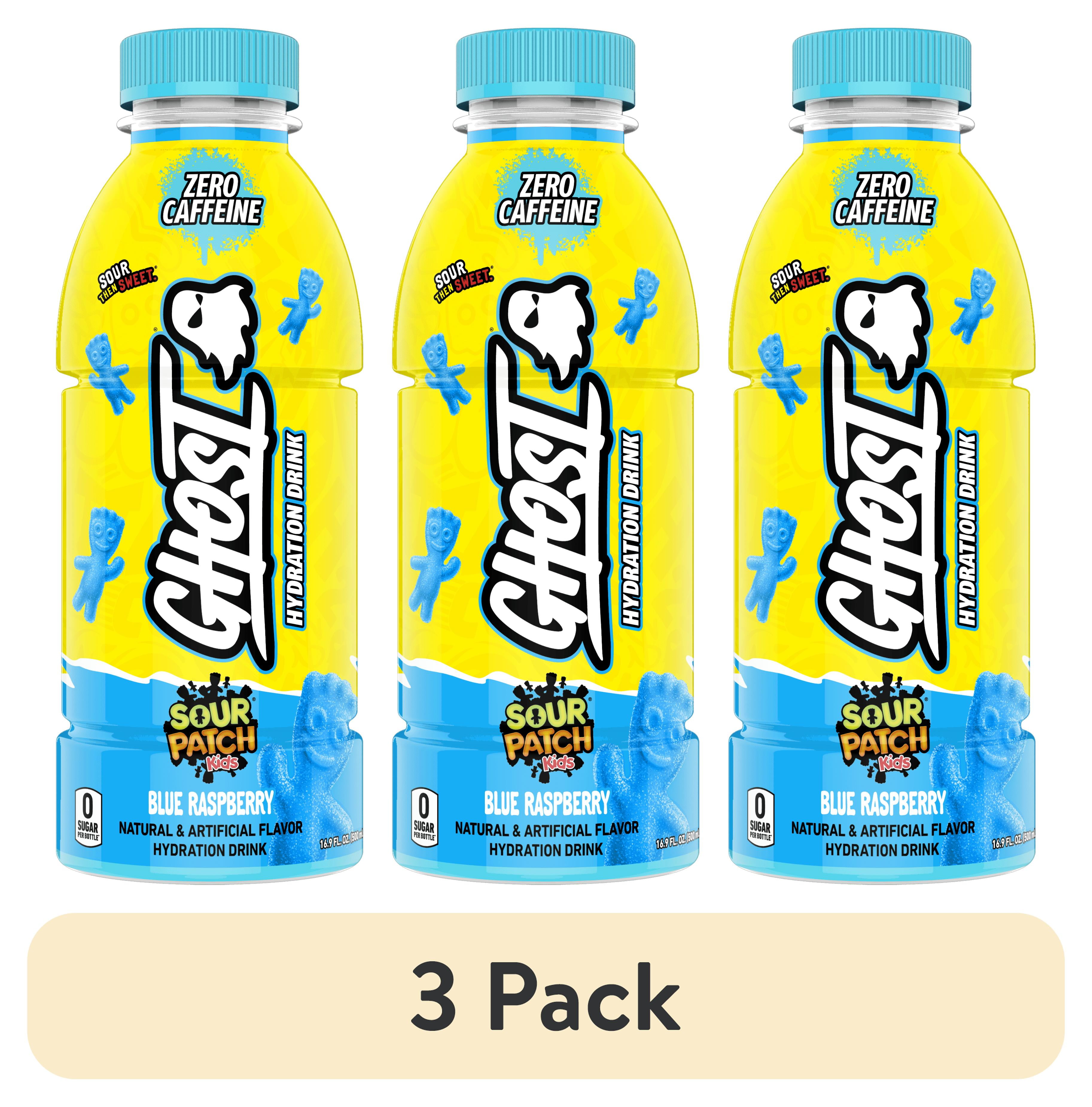 (3 pack) Ghost Hydration SOUR PATCH KIDS?? Blue Raspberry Sports Drink ...